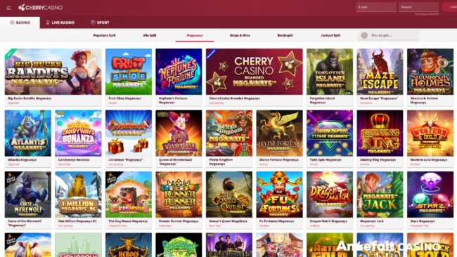Cherry Casino gir deg 100 % opptil 1000 kr + 100 gratisspinn